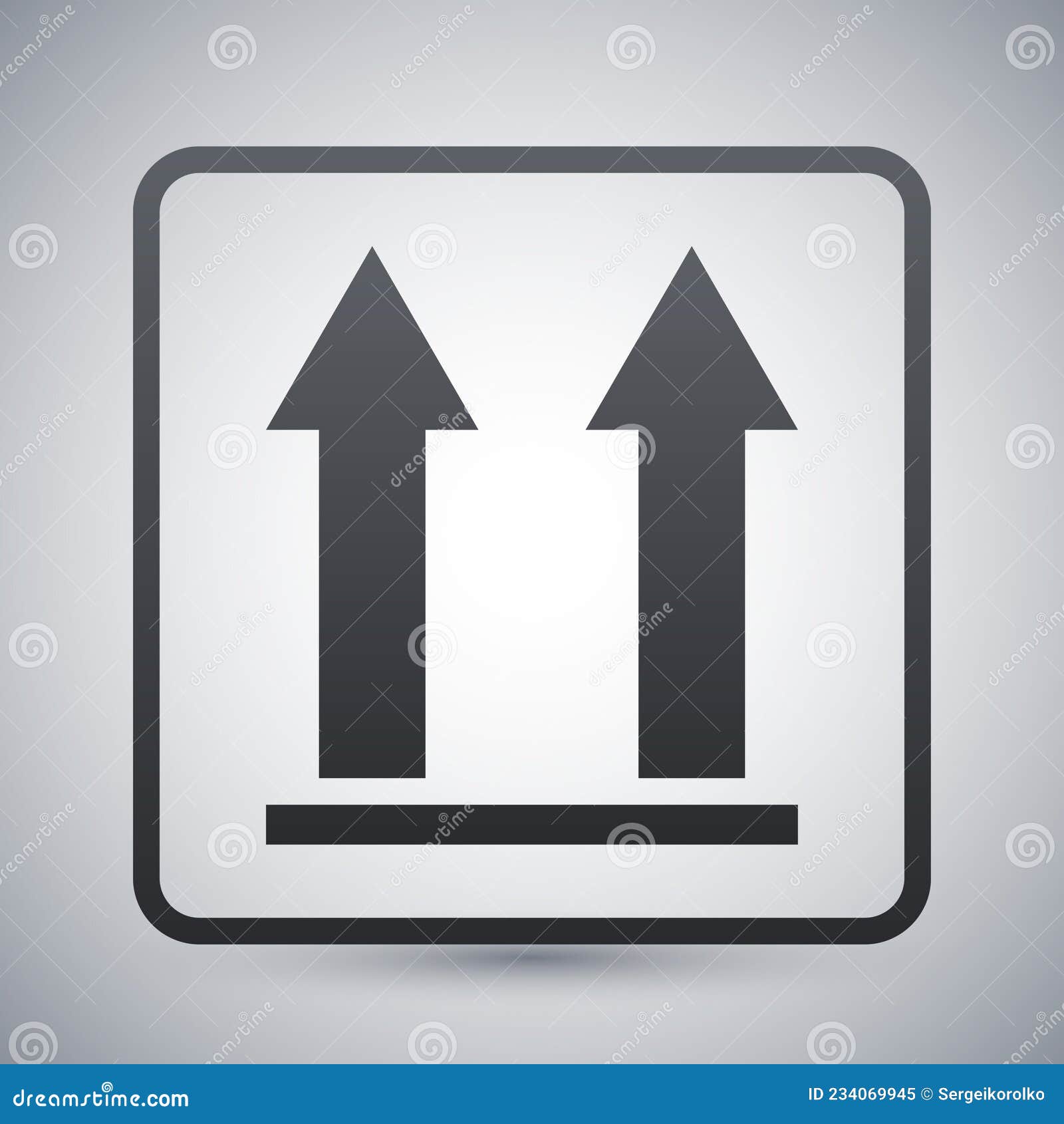 This Side Up Packaging Symbol Stock Vector - Illustration of handle ...