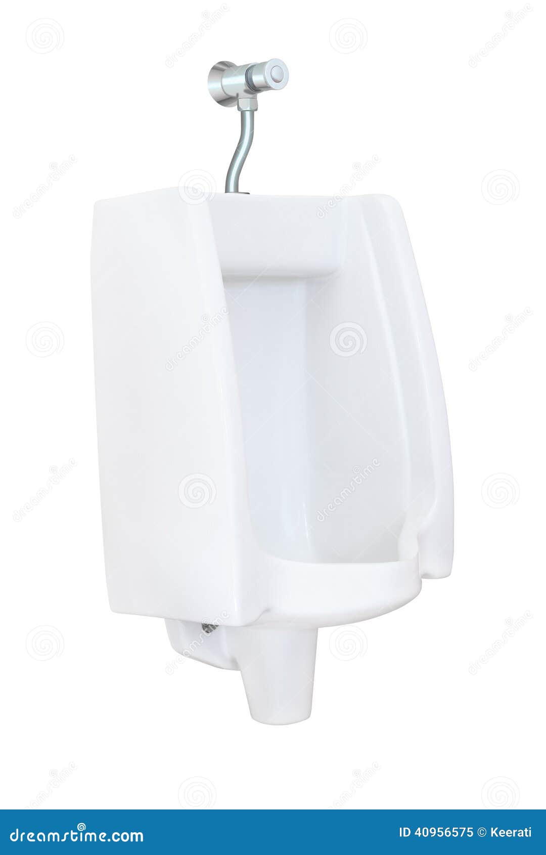 Side of Urinal with Flush Valve Stock Image - Image of urinal, toilet ...