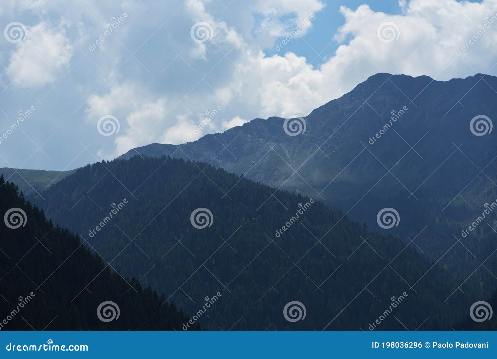 Side of valley stock photo. Image of alpine, view, green - 198036296