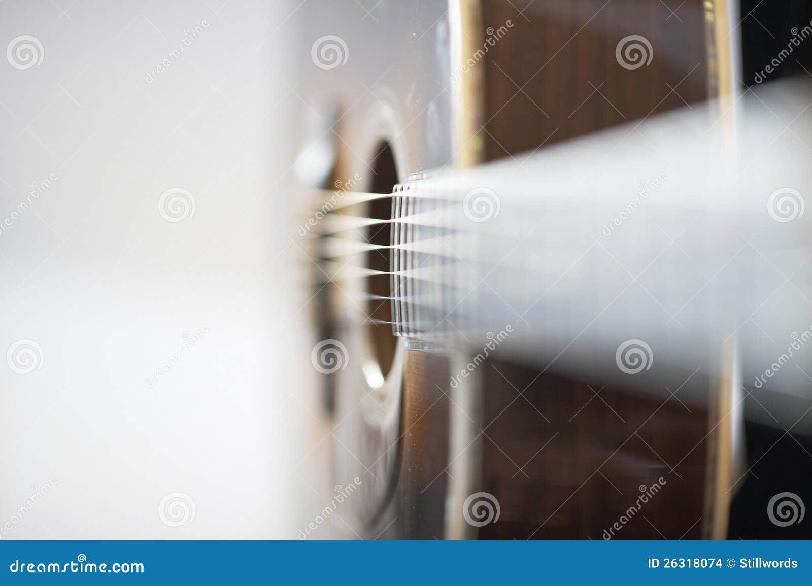 Side View of an Acoustic Western Guitar Stock Photo - Image of strum ...