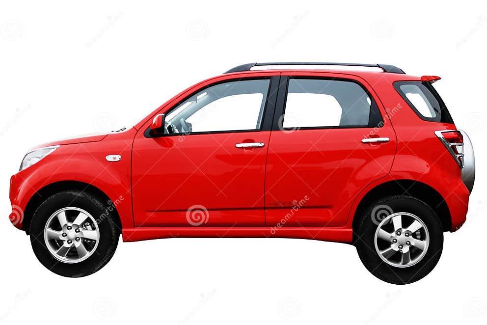 Side View Af a Red Modern Car Stock Image - Image of auto, modern: 5444629