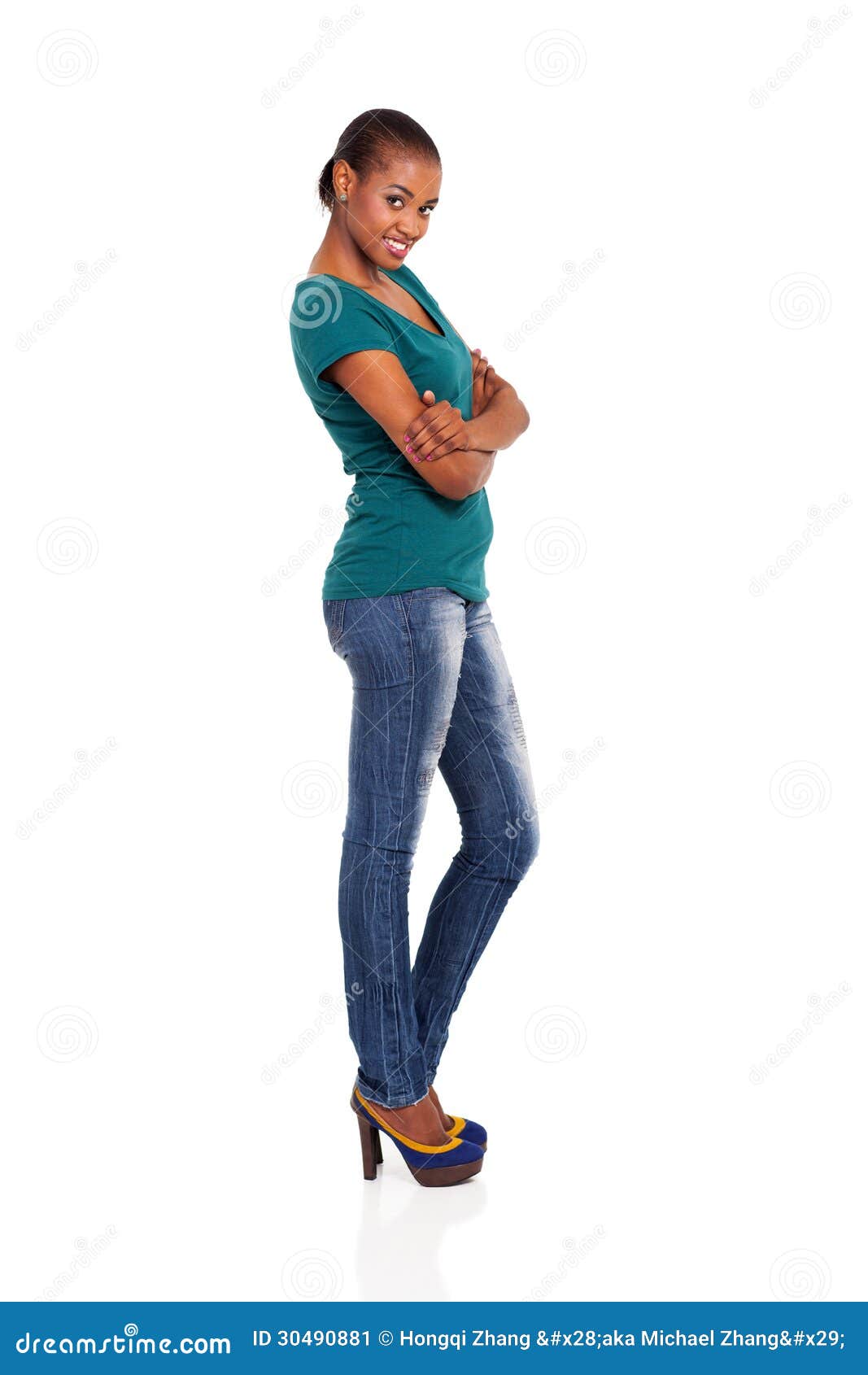 Side view african woman stock image. Image of confident - 30490881