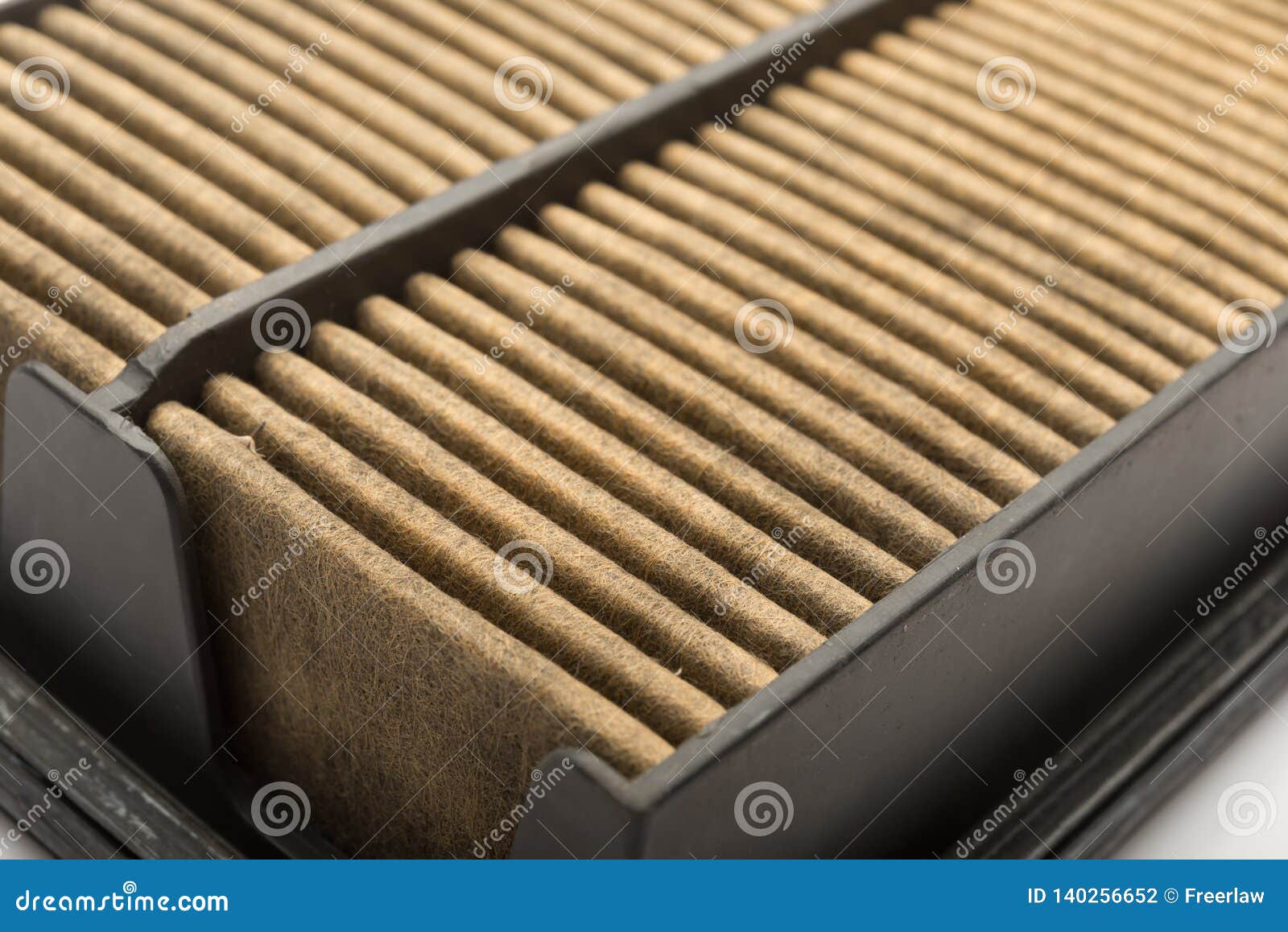 Side View Air Filter for Car on White Stock Photo - Image of dust ...