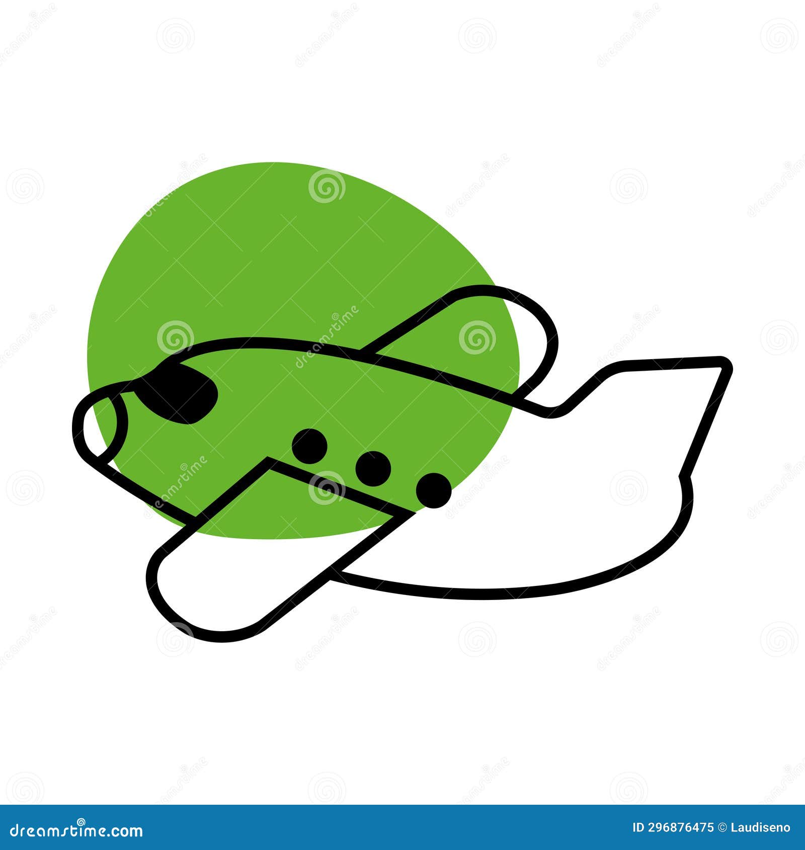 Side View of an Airplane Icon Vector Stock Vector - Illustration of ...