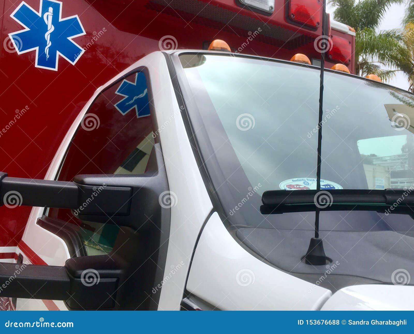 Side View of Ambulance stock photo. Image of vehicle - 153676688