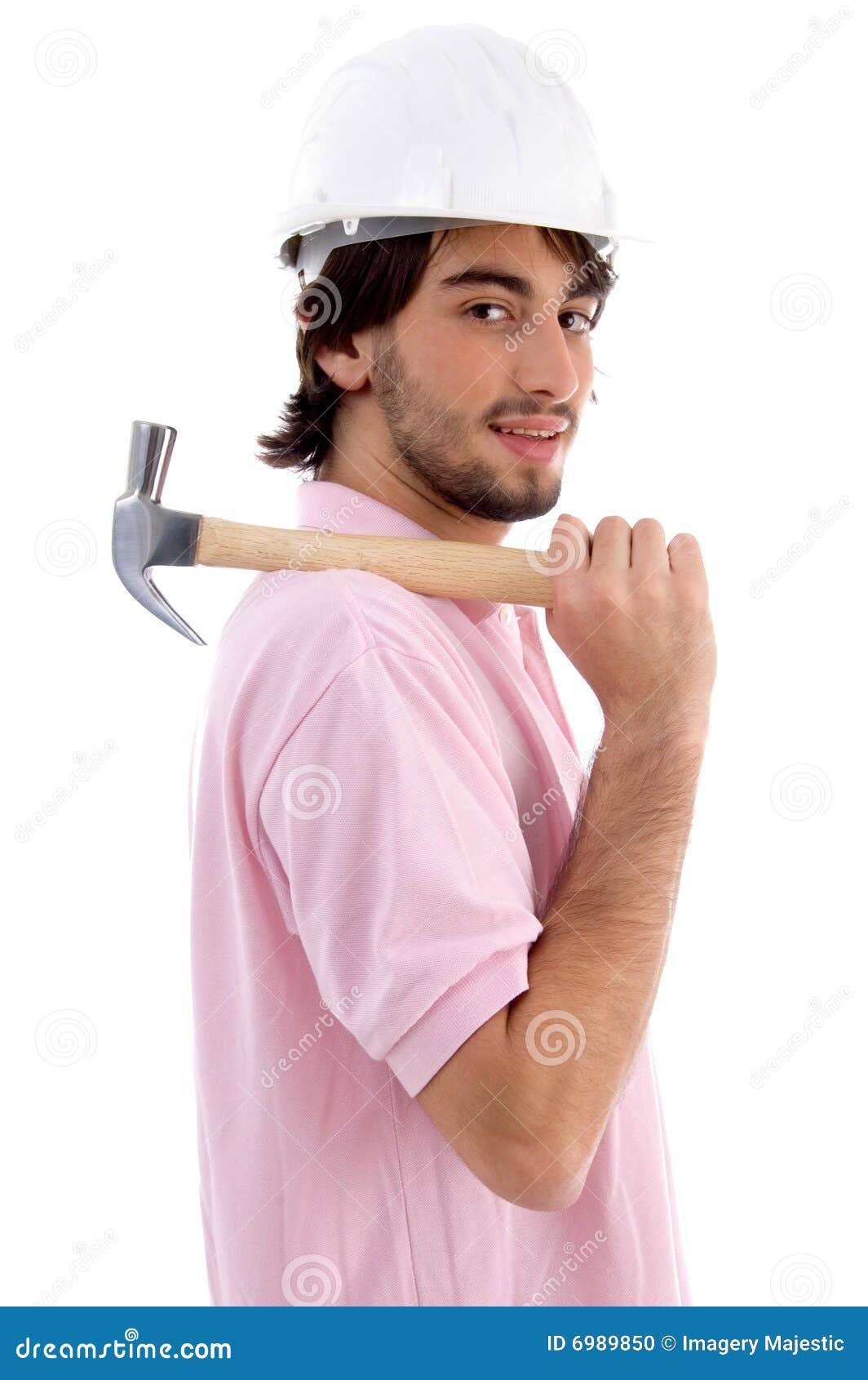 Side View of Architect with Hammer Stock Photo - Image of hardhat, hunk ... Side View of Architect with Hammer Stock Photo - Image of hardhat, hunk ...