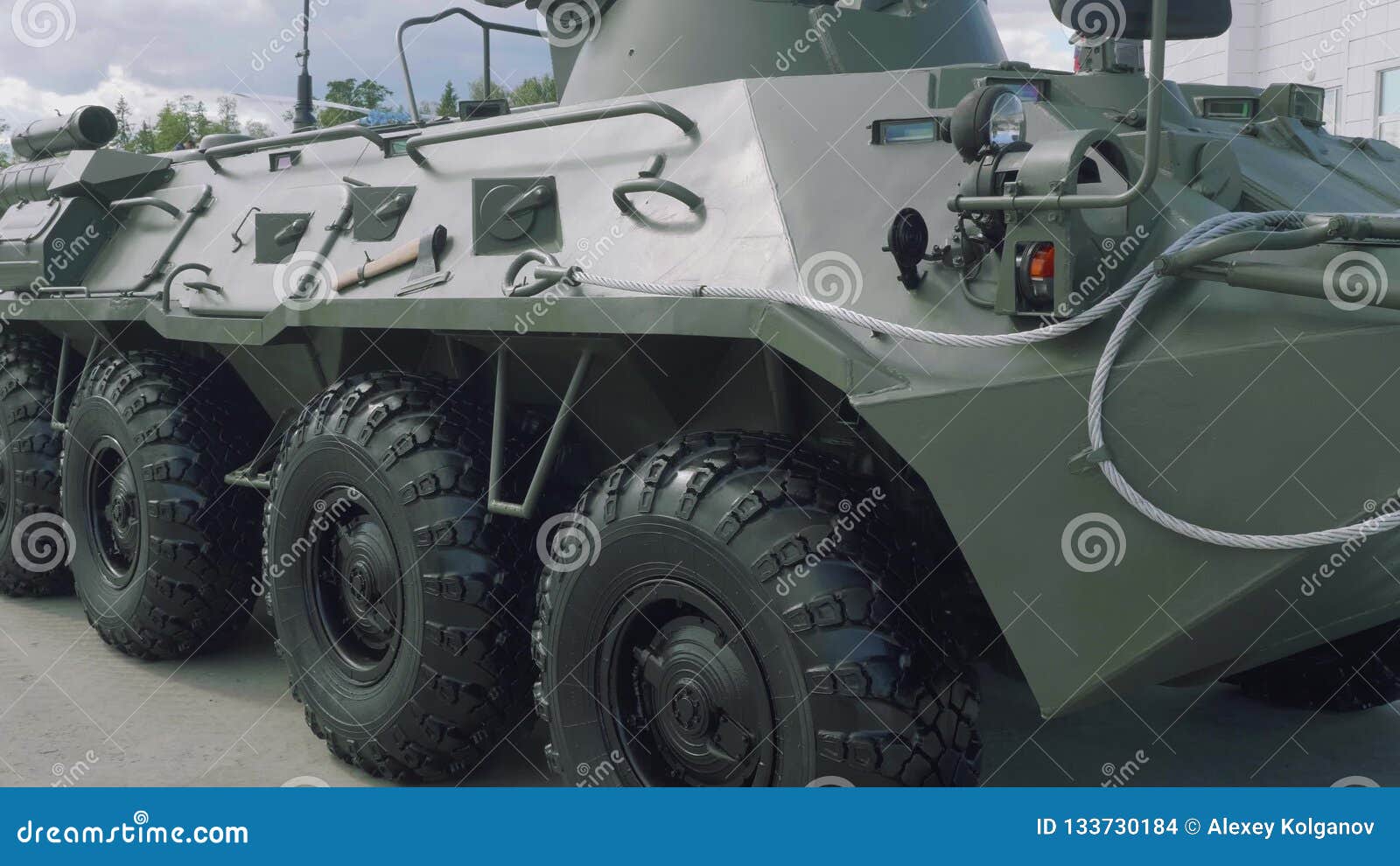 Side View of Armoured Personnel Carrier. BTR-80 APC. Stock Footage ...