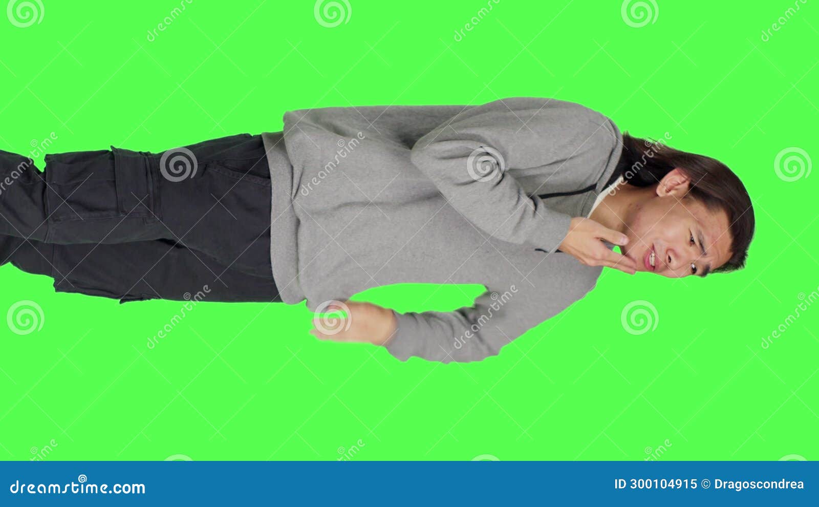 Side View of Asian Man Questioning Perspective Stock Video - Video of ...