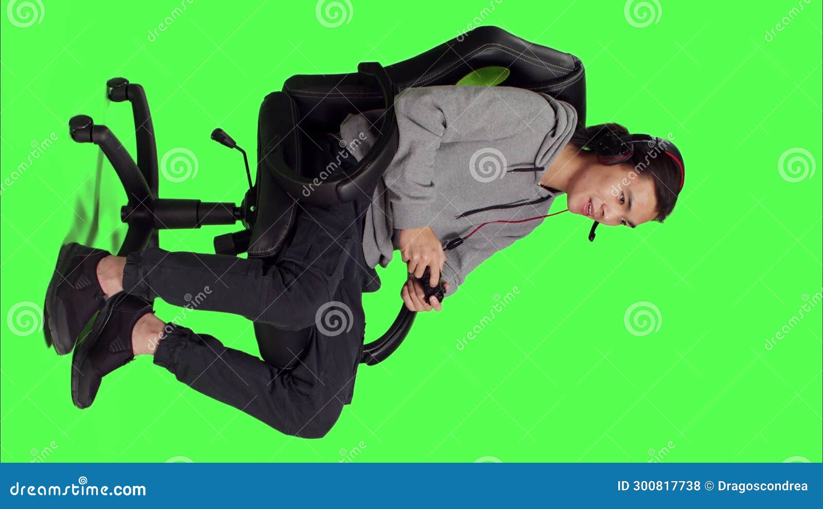 Side View of Asian Man Using Controller for Contest Stock Footage ...
