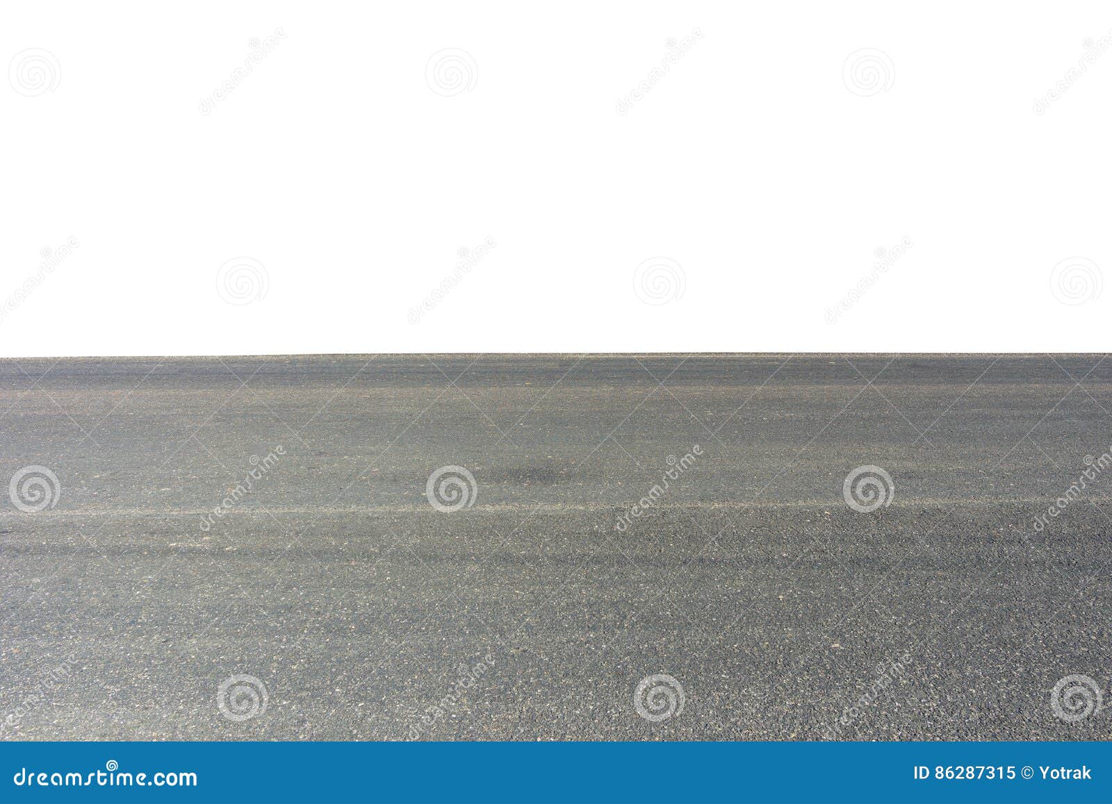 Side View of Asphalt Road Isolated on White Stock Image - Image of grey ...