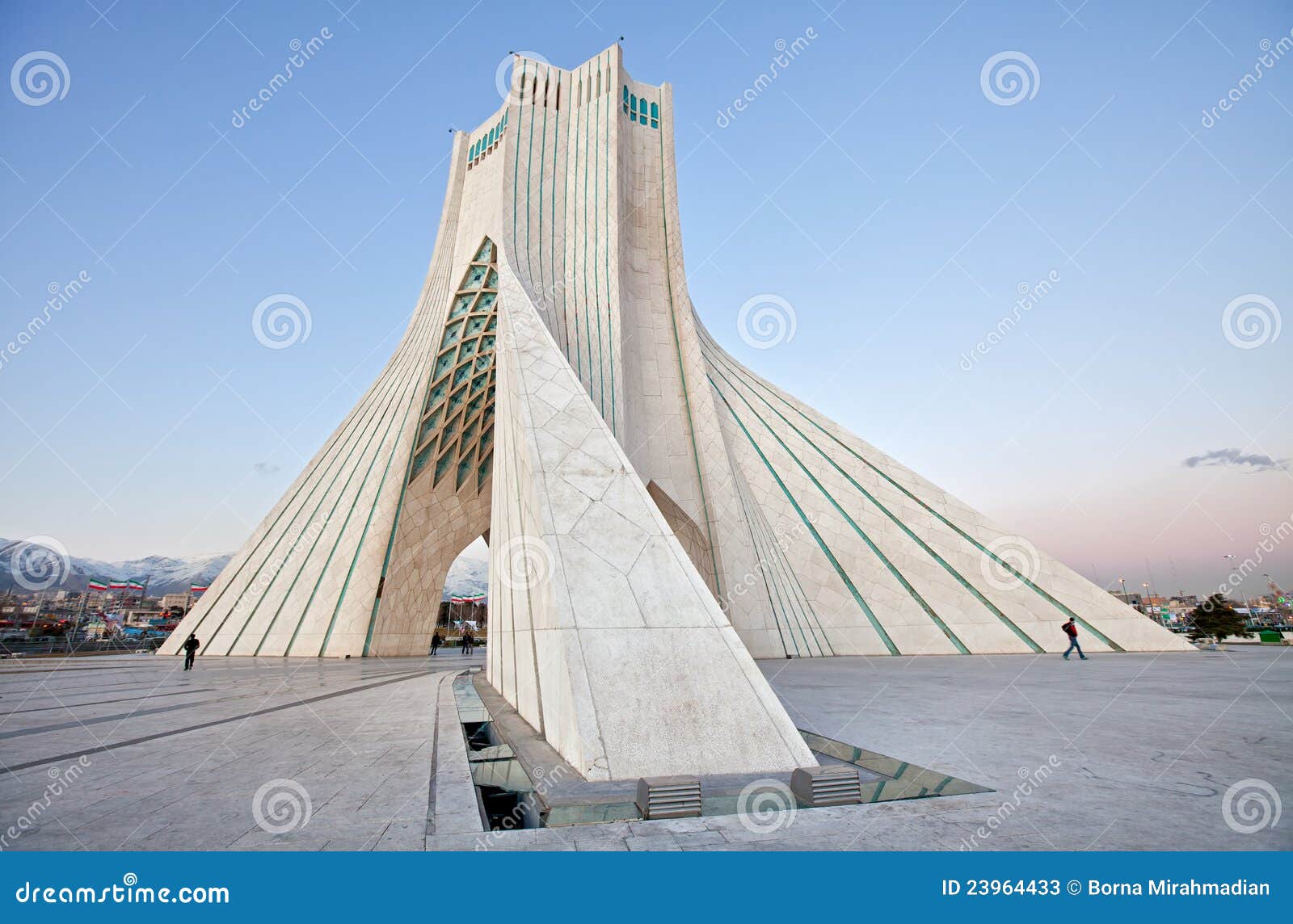 Side View of Azadi Square in Tehran Stock Image - Image of capital ...