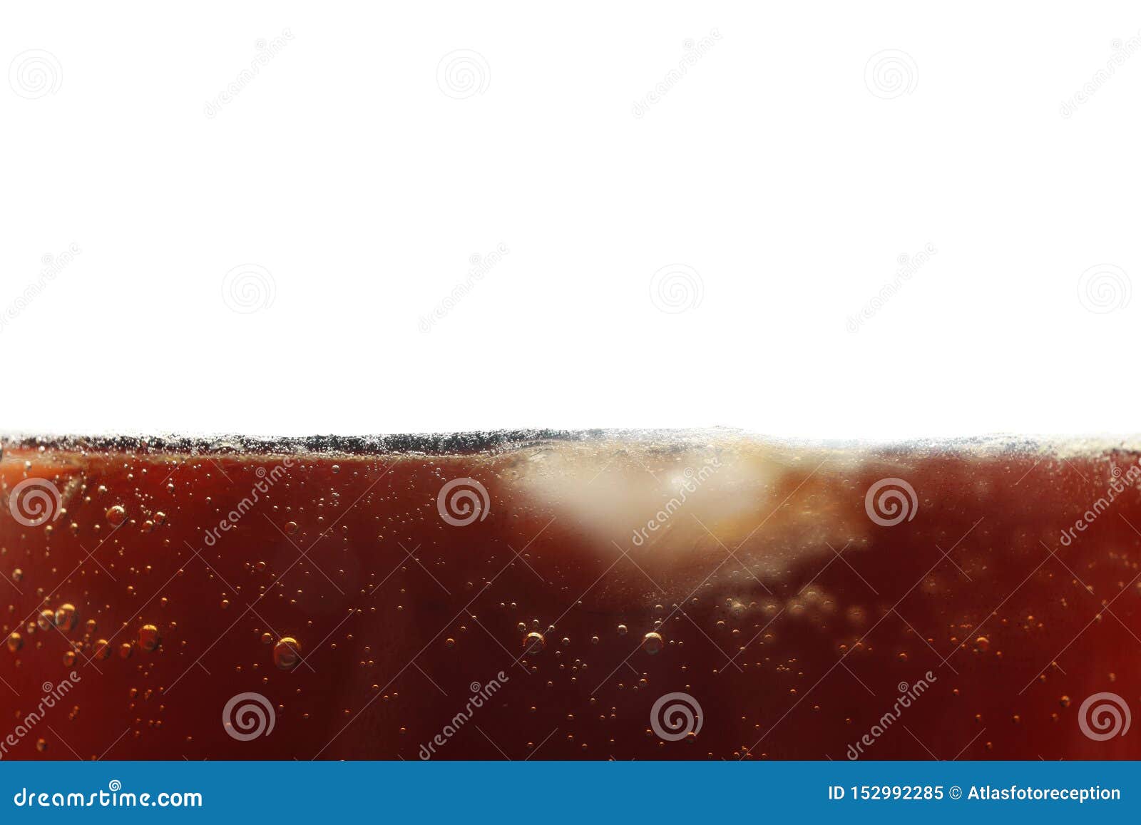 Side View Background of Cold Cola with Ice Stock Image - Image of ...