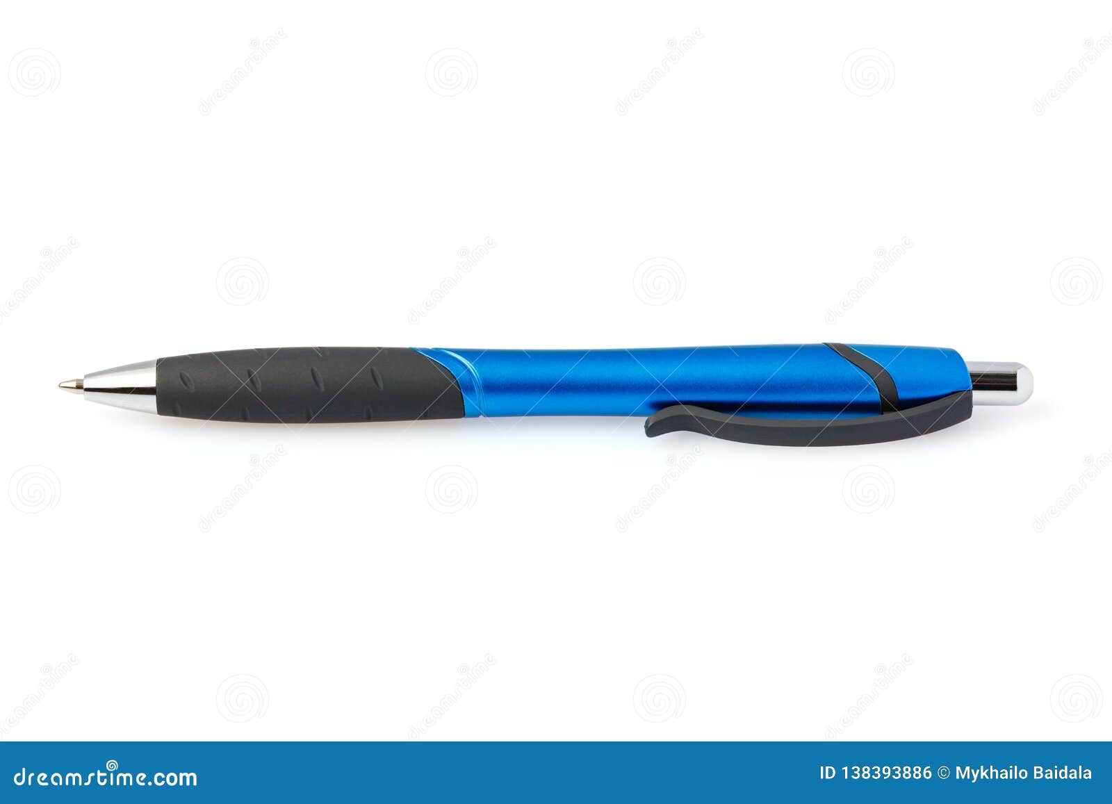 Side View of a Ballpoint Pen, Isolated on a White Background Stock ...