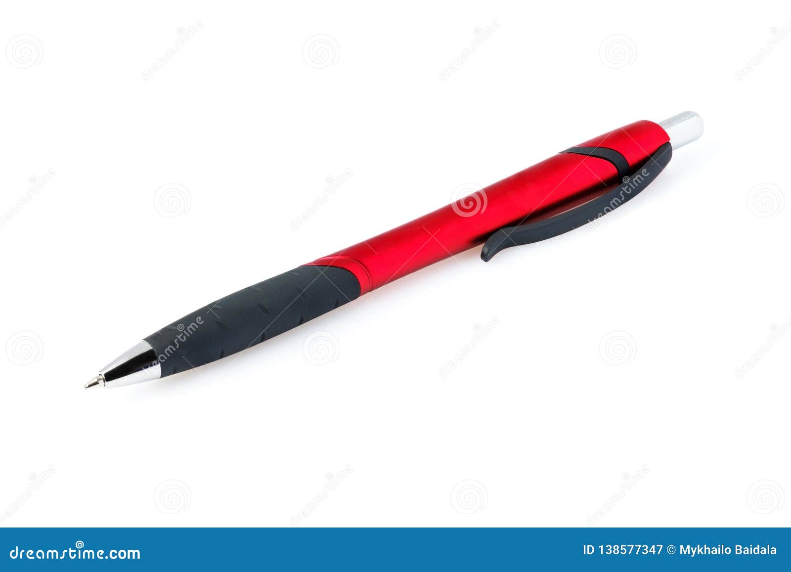 Side View of a Ballpoint Pen, on a White Background Stock Image - Image ...
