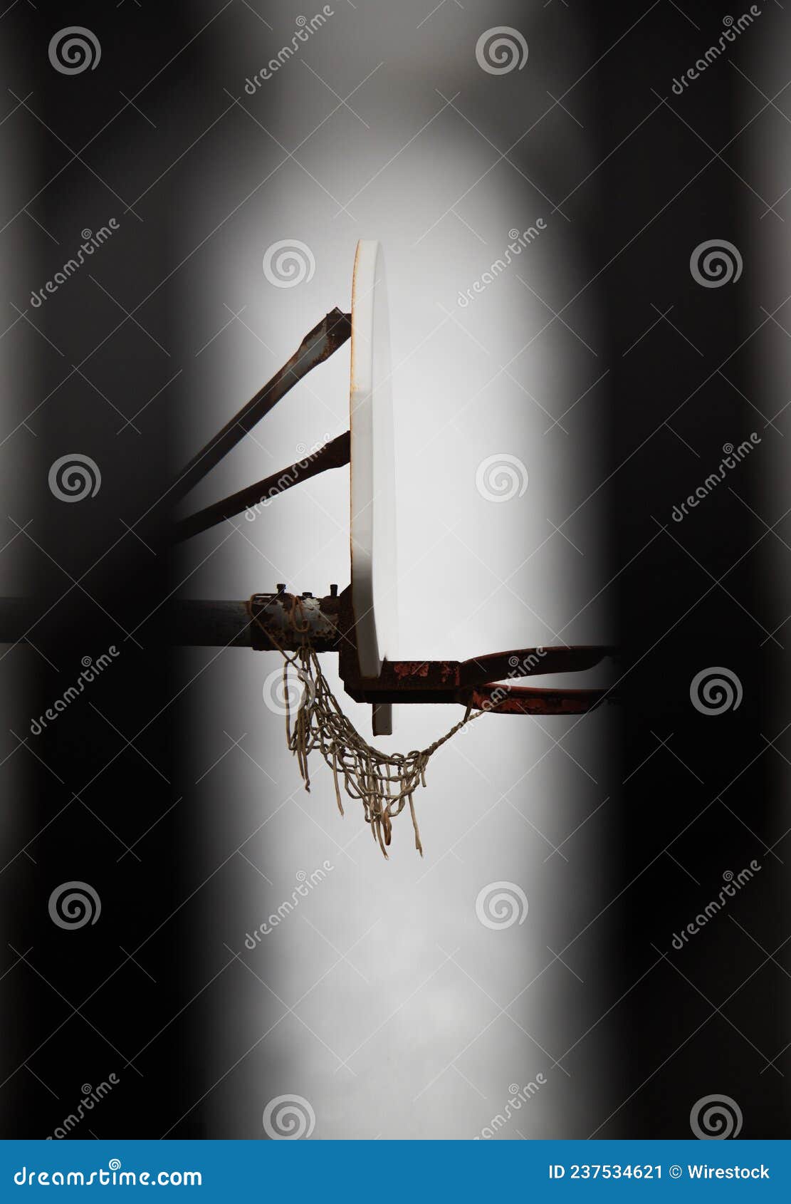 Side View of a Basketball Hoop Stock Image - Image of active, york ...