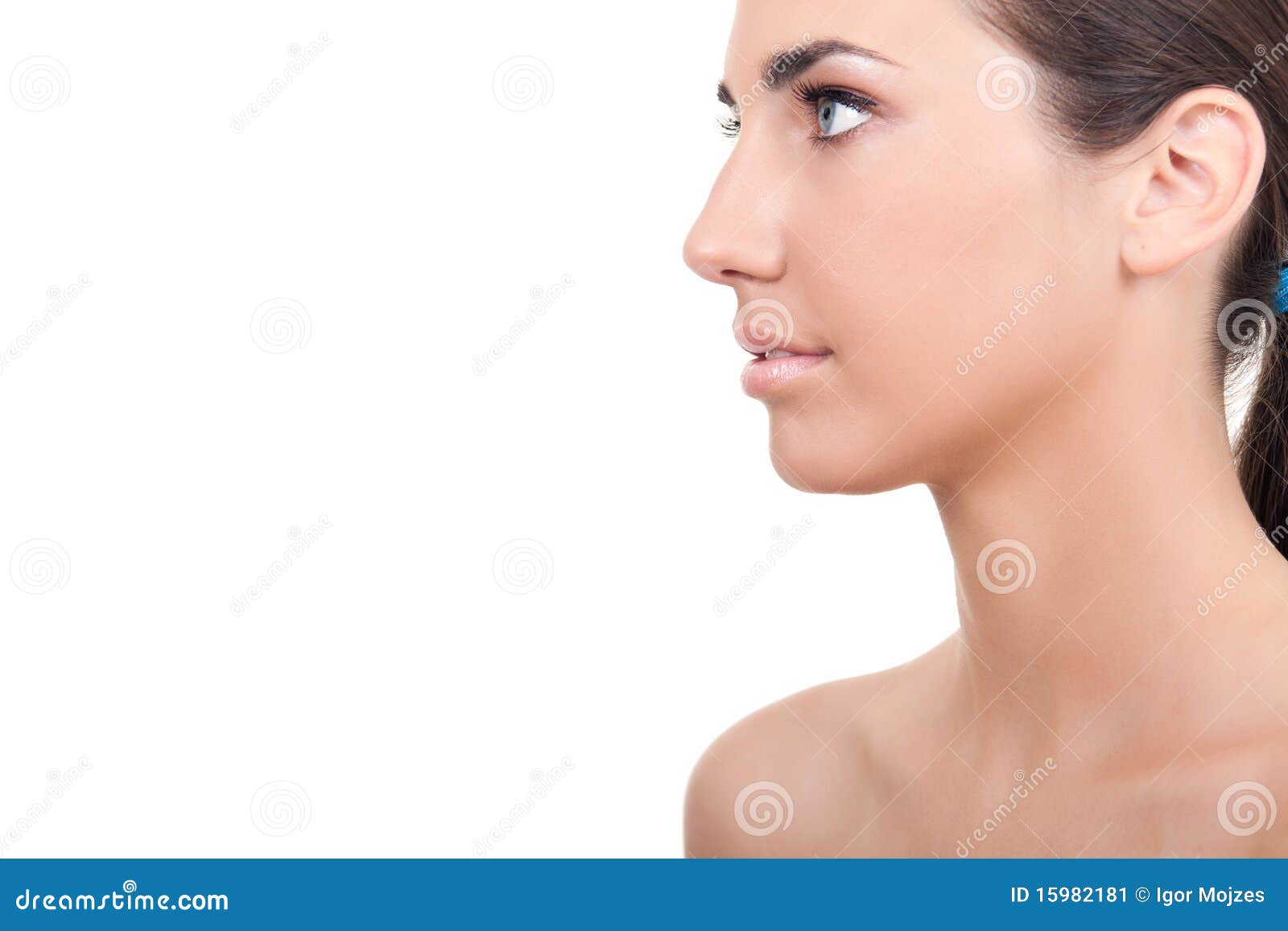 Side view of a beauty stock image. Image of creative - 15982181