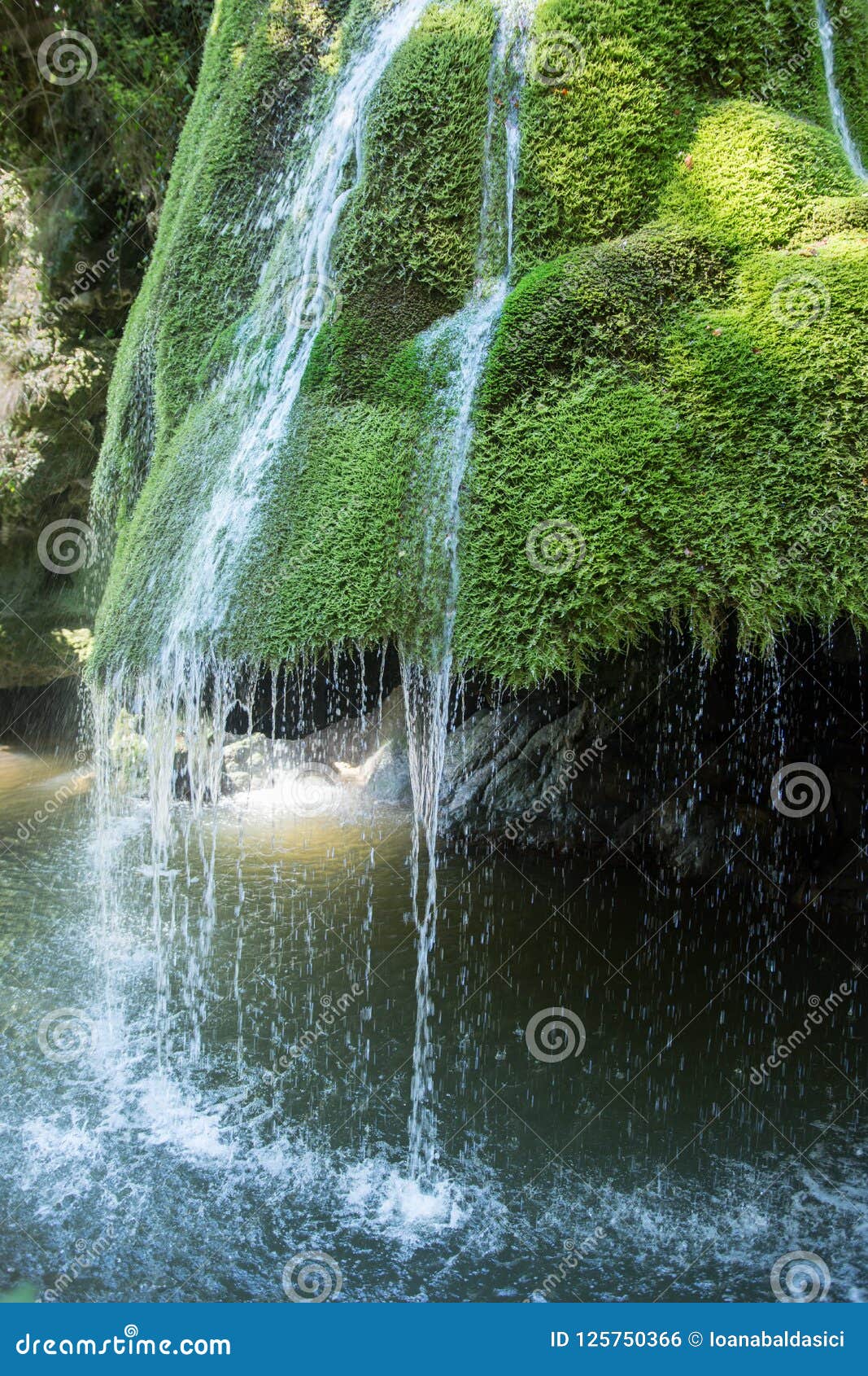Side View of the Bigar Waterfall, Romania Stock Photo - Image of object ...