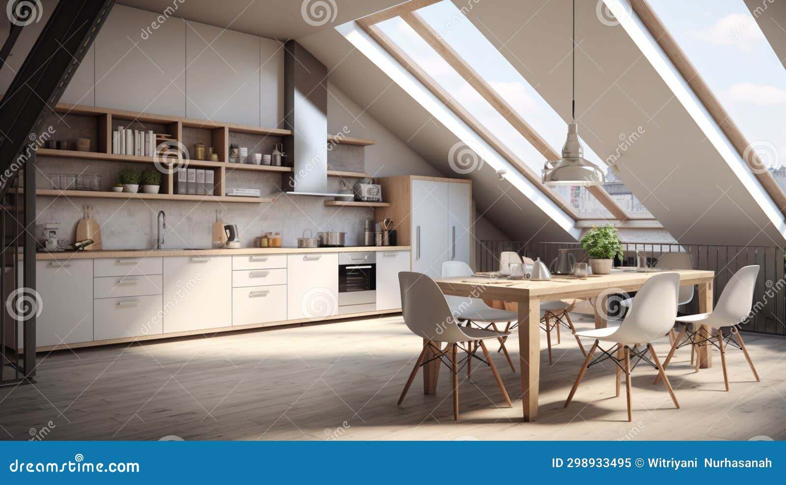 Side View of Black Built-in Oven and Beige Sink in Modern Kitchen ...