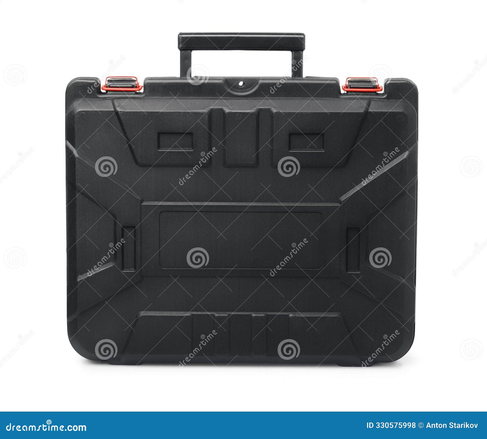 Black Plastic Buckets Full Of Rubble Seen From Above. Remains Of Walls ...