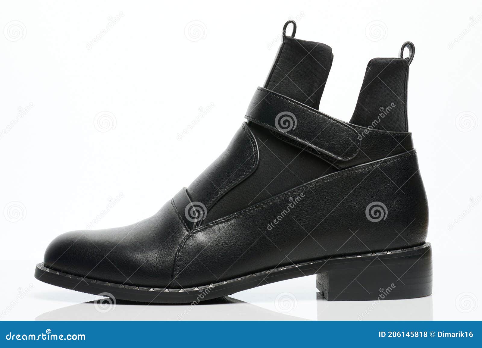 Side View of Black Woman Boot Stock Photo - Image of casual, side ...
