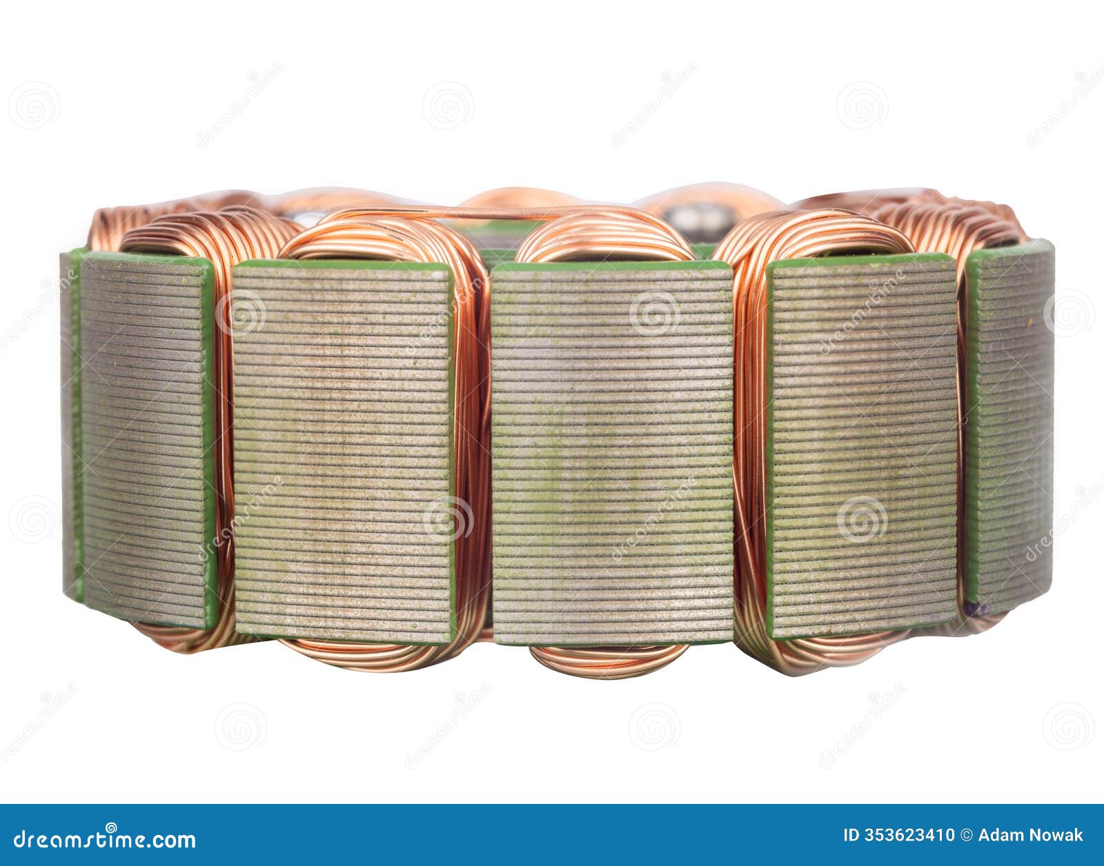 Side View Of BLDC Motor Stator With Copper Windings Stock Photo | CartoonDealer.com #353623410