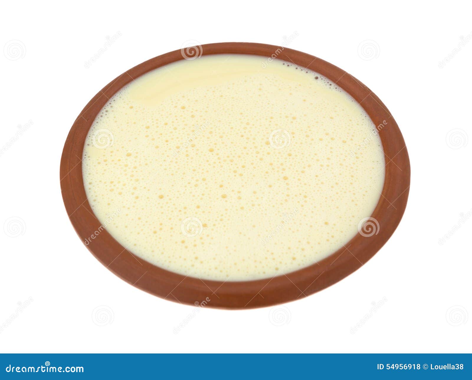 Side View of a Bowl of Evaporated Milk Stock Photo - Image of ...