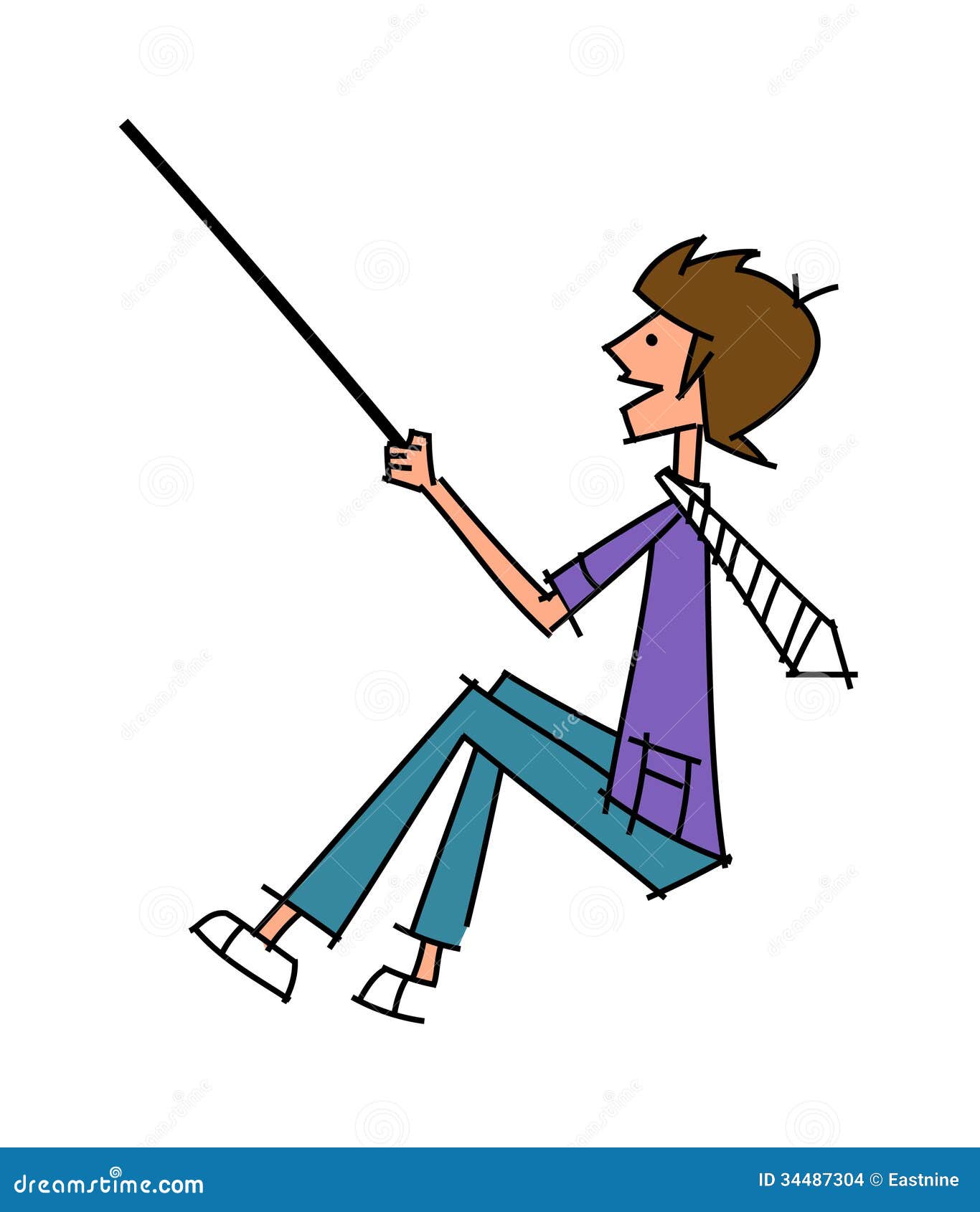 Side view of boy stock vector. Illustration of side, children - 34487304