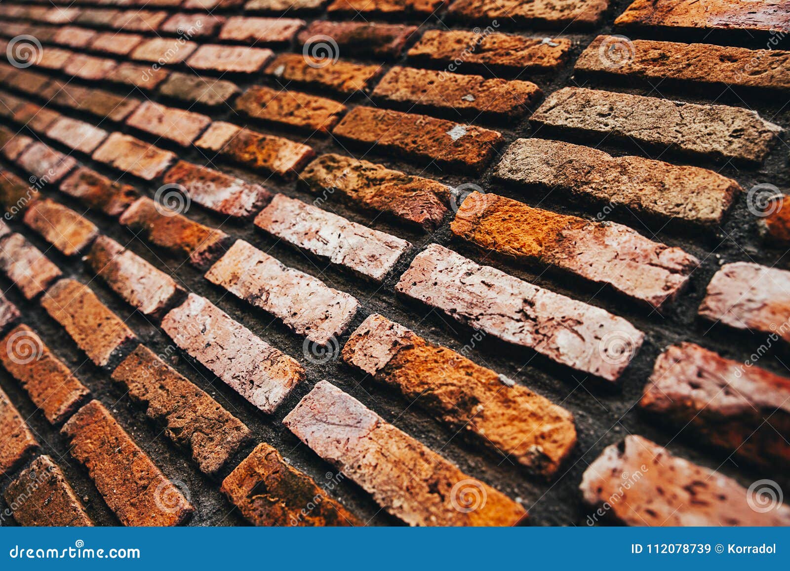 Side View of Brown Brick Wall Stock Image - Image of backdrop, bricks ...