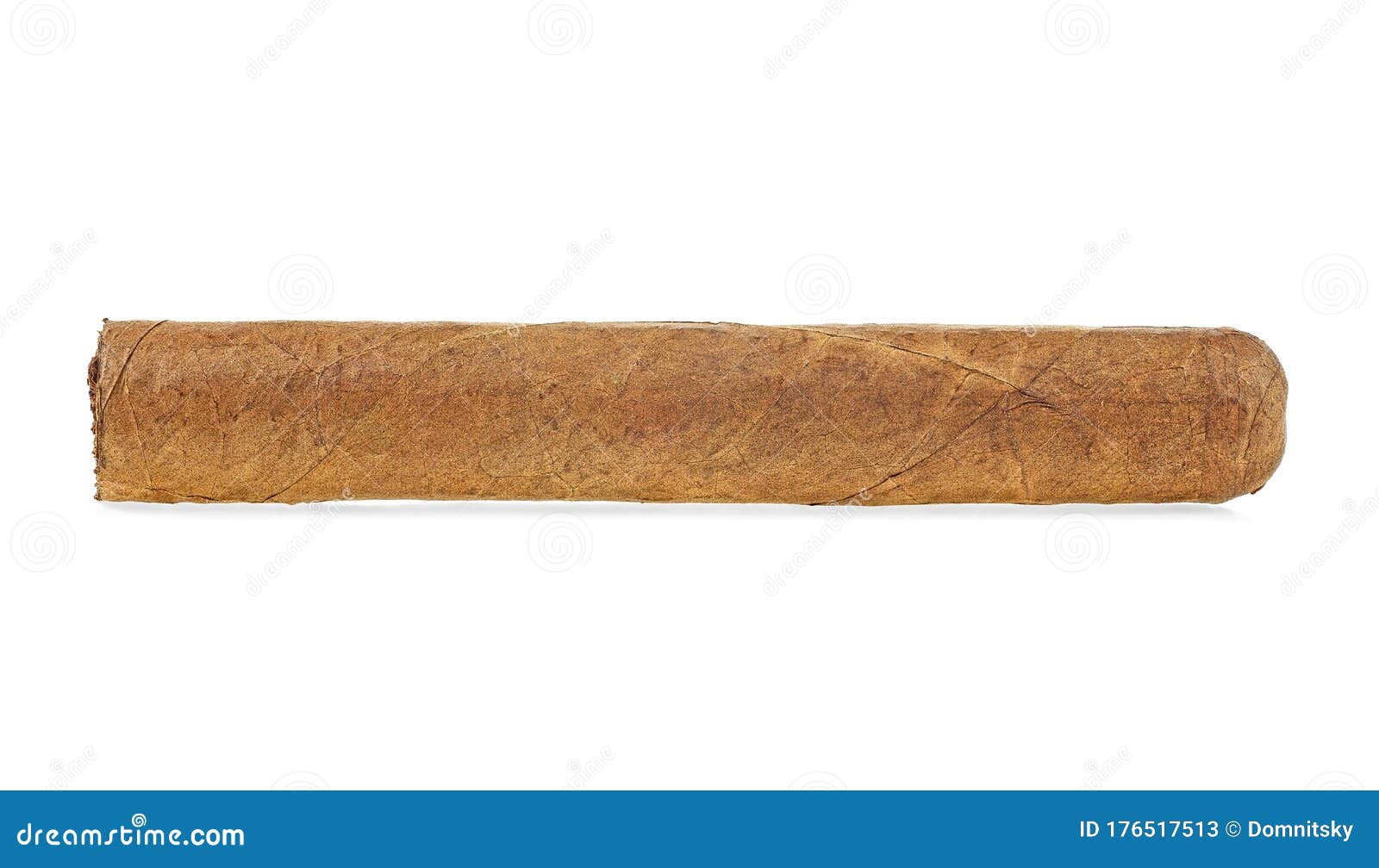 Side View of Brown Cigar Isolated on White Background Stock Image ...