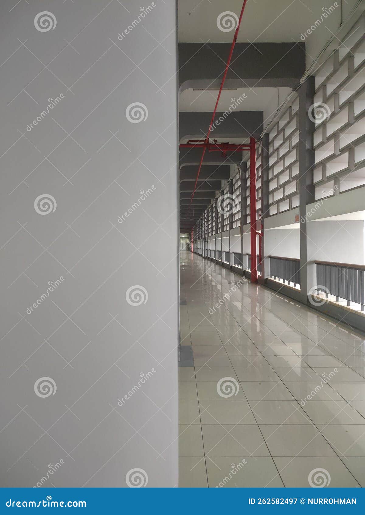 Side view of a building stock image. Image of hall, floor - 262582497