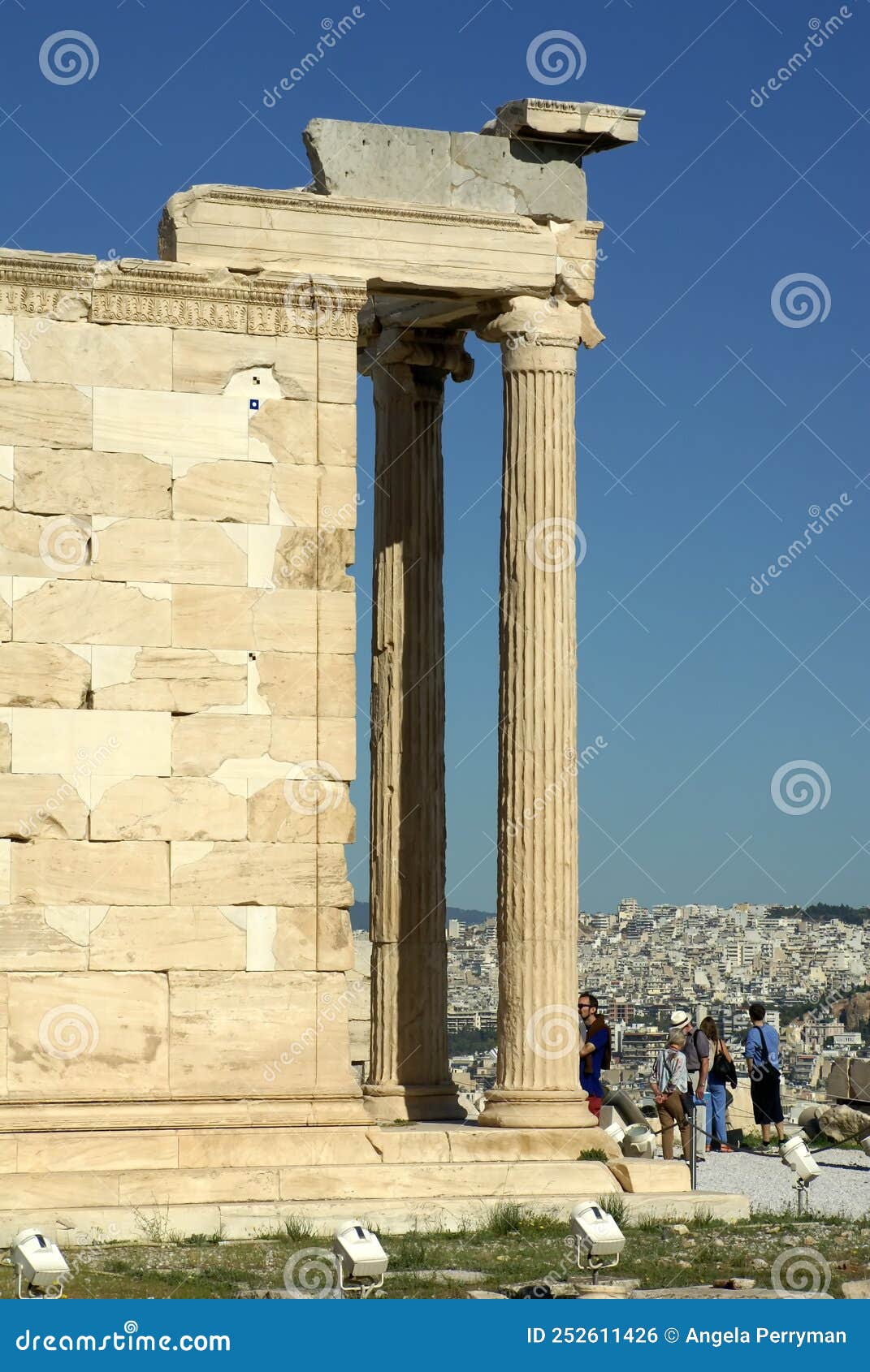 Building in the Acropolis of Athens Editorial Photo - Image of columns ...
