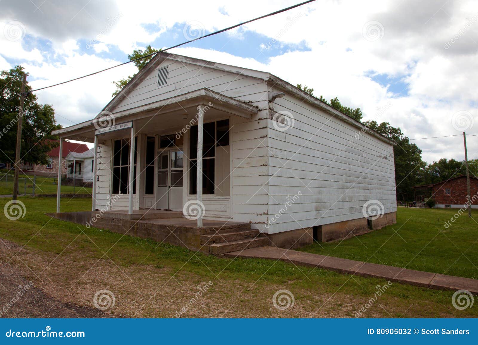 Side View of a Building stock photo. Image of white, building - 80905032