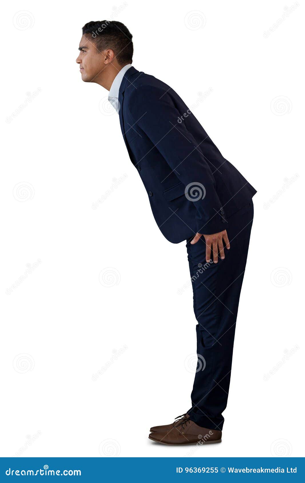 Two Businessman Bowing To Greeting Royalty-Free Stock Image ...