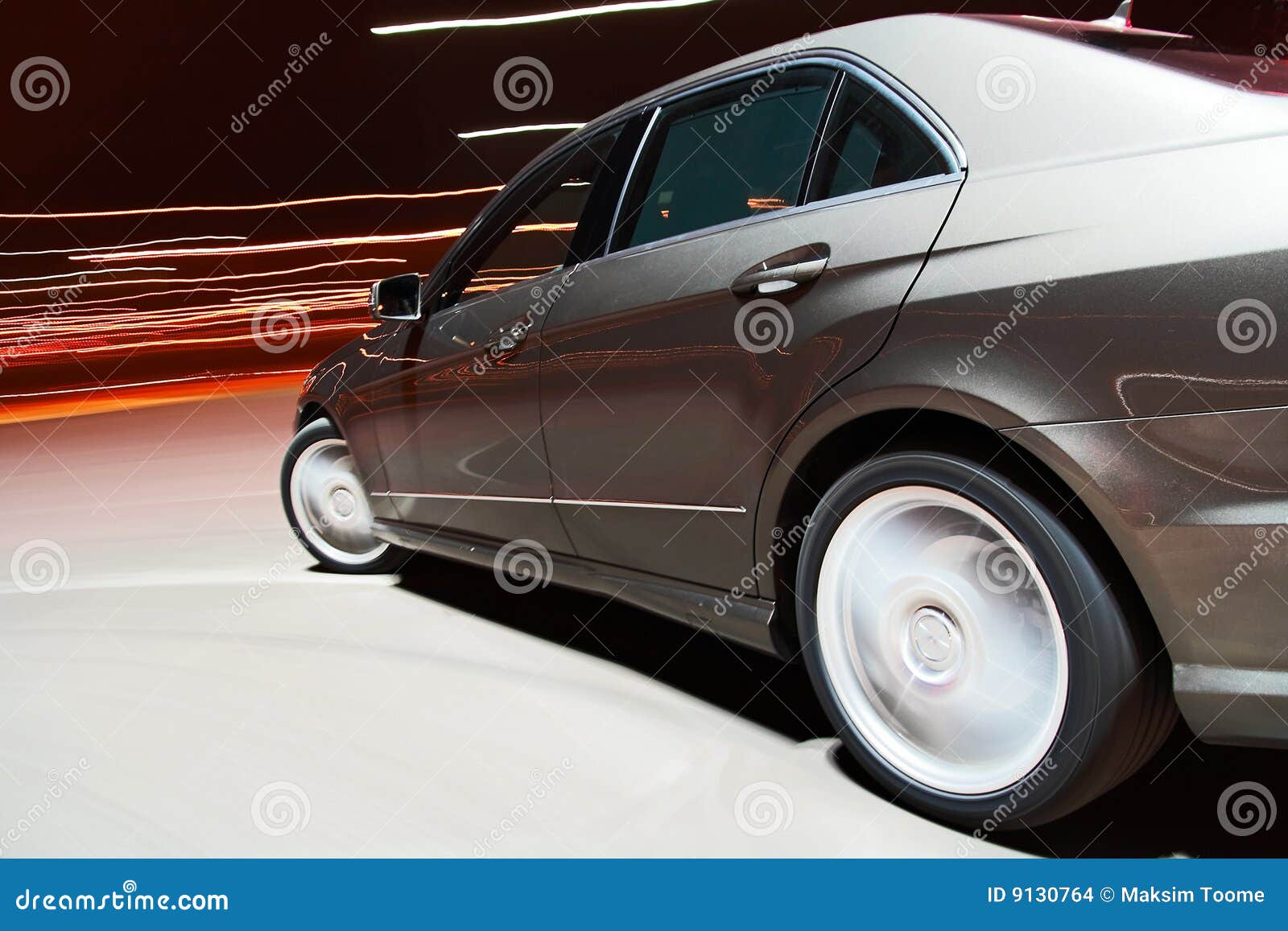 Side View of a Car Driving Fast Stock Photo - Image of accelerate, line ...