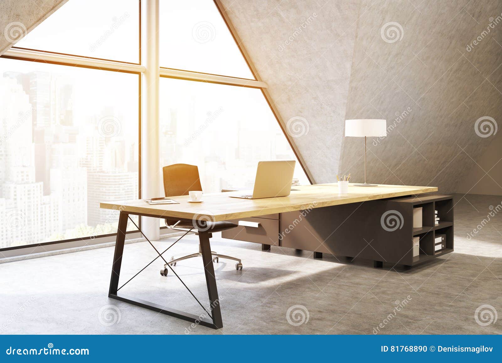 Triangular Office Table Topview Royalty-Free Stock Photography ...