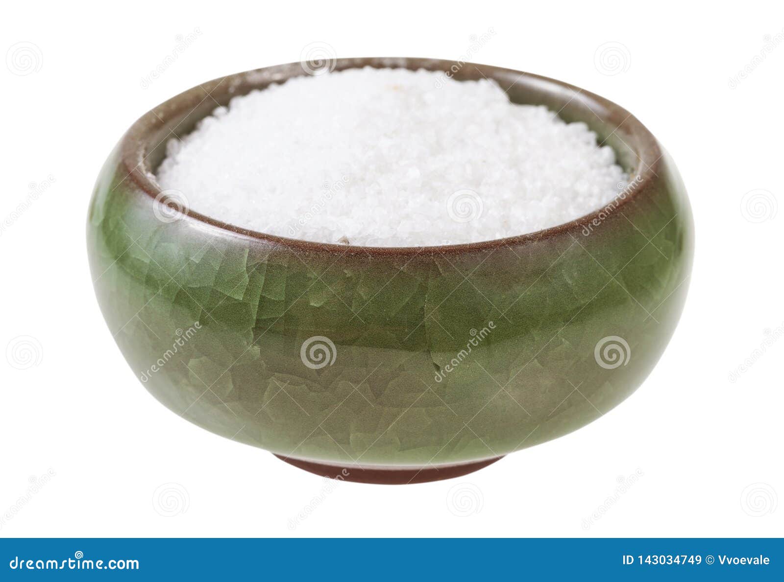 Side View of Ceramic Salt Cellar with Rock Salt Stock Image - Image of ...
