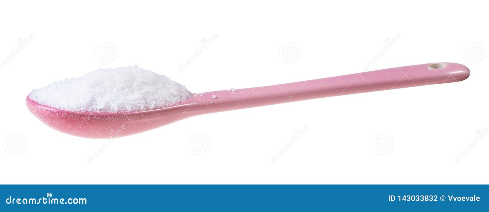 Side View of Ceramic Spoon with Fine Sea Salt Stock Photo - Image of ...