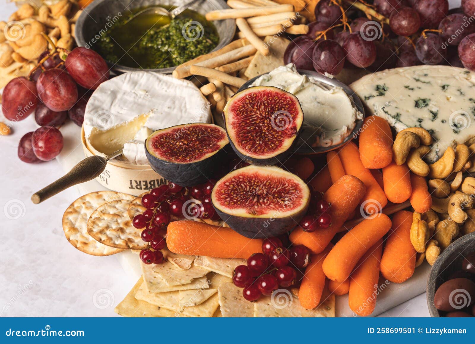 Side View of a Cheese Platter on White Background Stock Image - Image ...