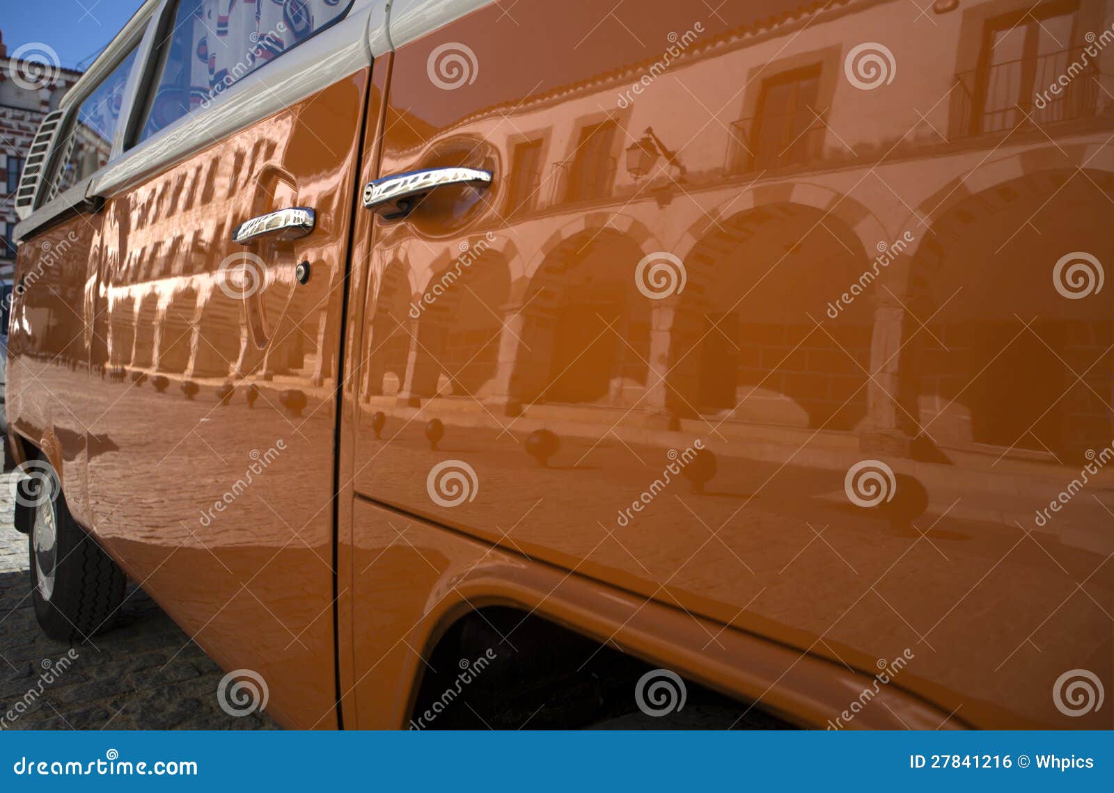 Side view of a classic van stock photo. Image of shapes - 27841216