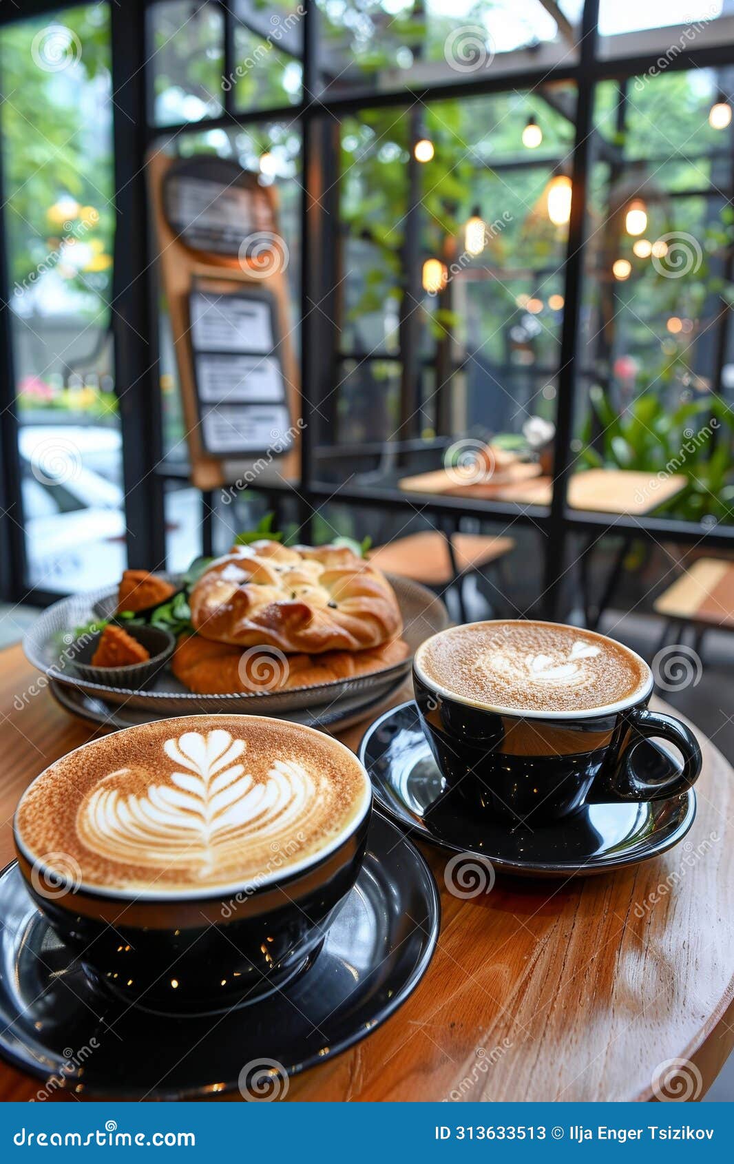 Side View of a Coffee Cup on Table with Generous Space Available for ...