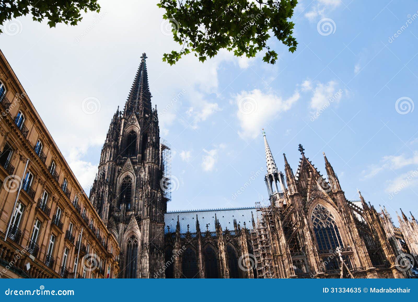 Side View of Cologne Cathedral Stock Image - Image of europe, cologne ...
