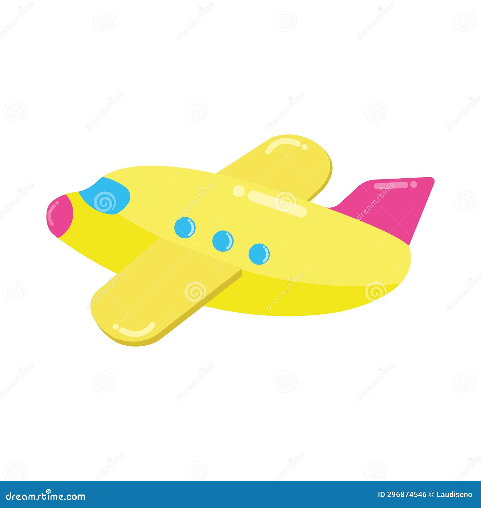 Side View of a Colored Airplane Icon Vector Stock Vector - Illustration ...