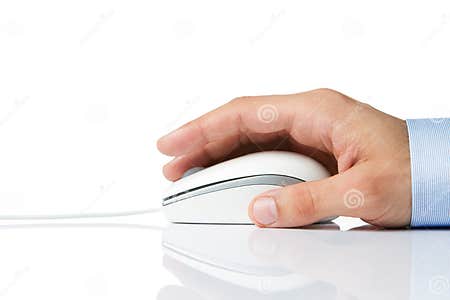 Side View of a Computer Mouse Stock Image - Image of connection, mouse ...