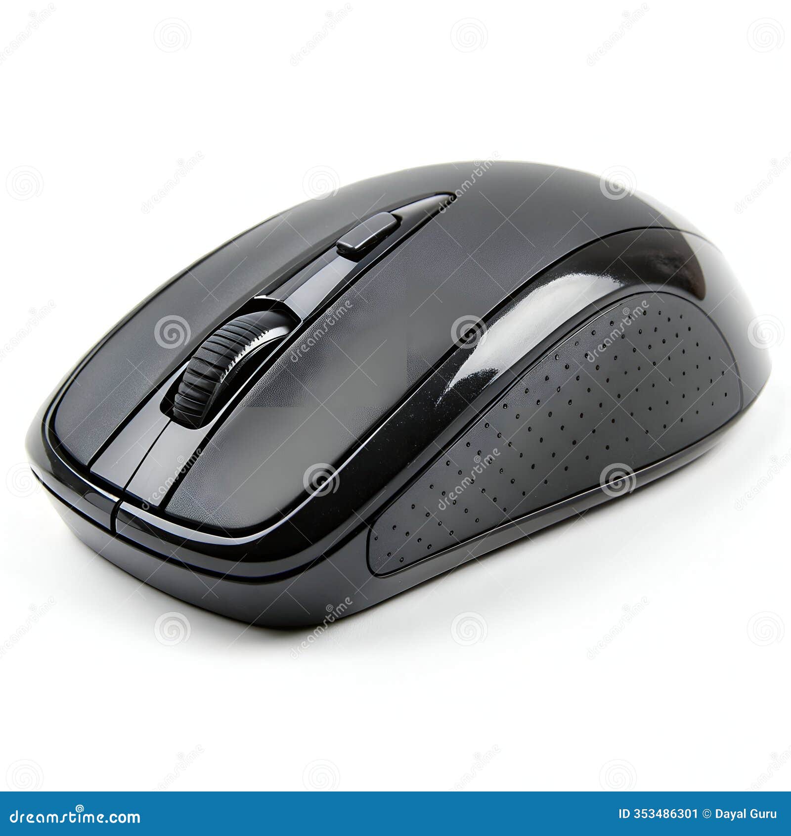 Side View of Computer Mouse Isolated on White Background Stock ...