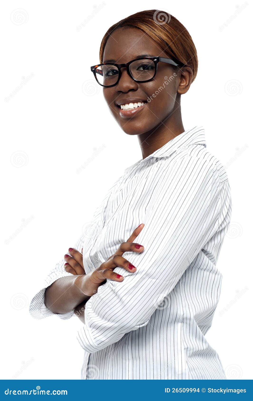 Side View of Confident Corporate Lady Stock Photo - Image of career ...