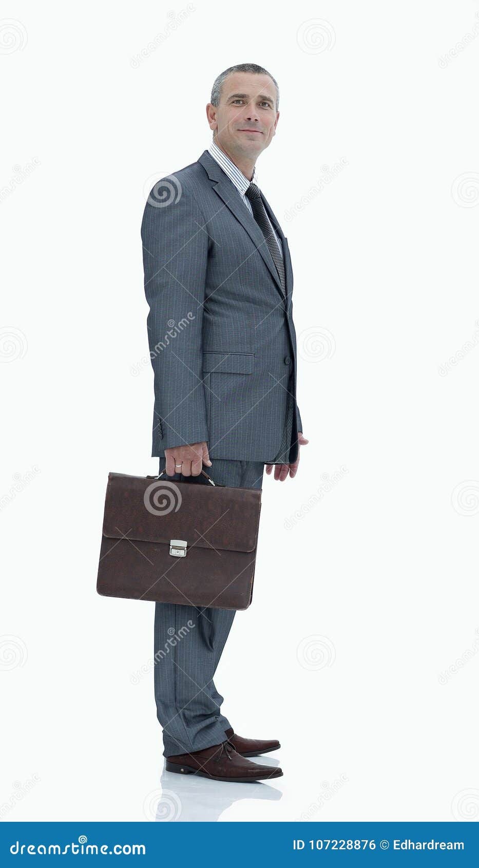 Side View.a Confident Lawyer Looking at the Camera Stock Photo - Image ...