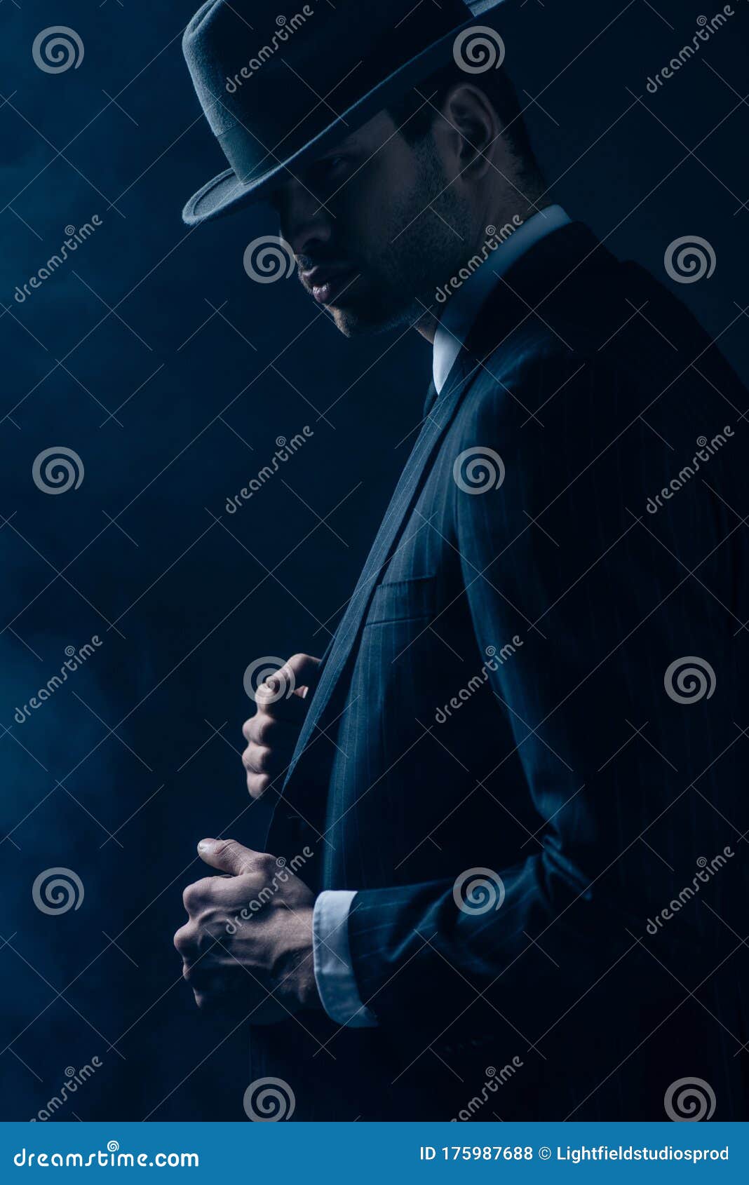 Side View of Confident Mafioso in Stock Photo - Image of mafioso ...