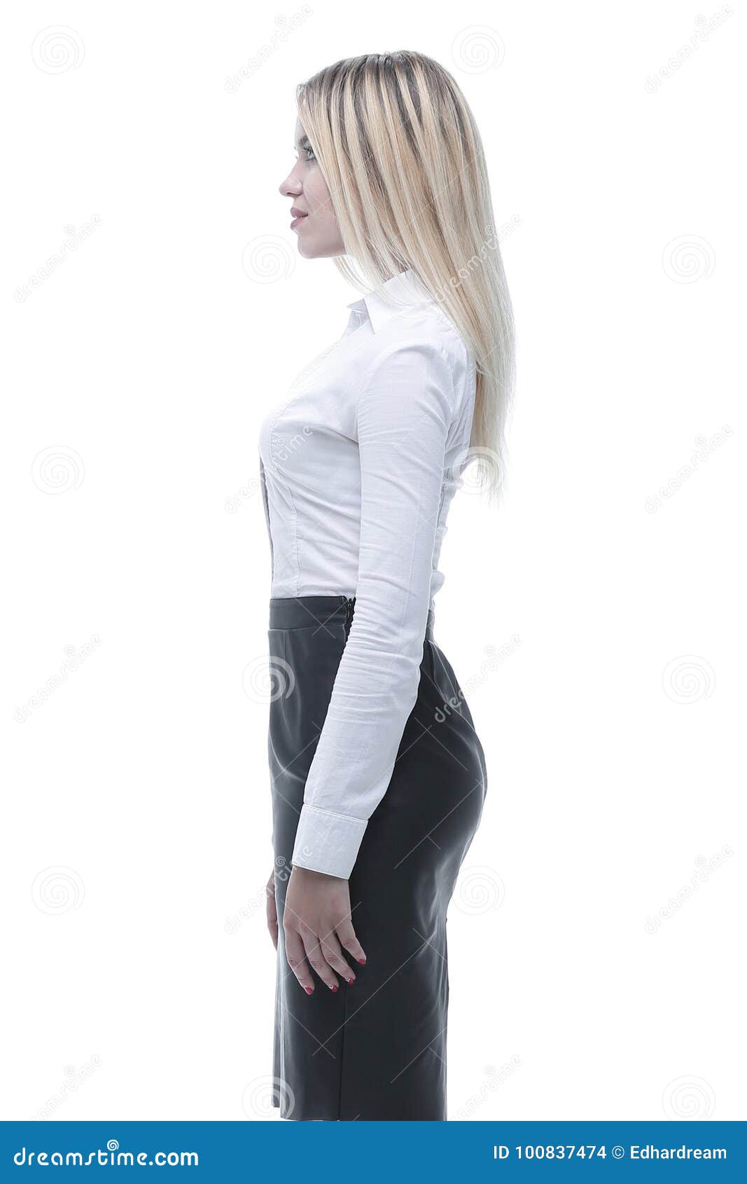 Side View.confident Young Business Lady Stock Photo - Image of ... Side View.confident Young Business Lady Stock Photo - Image of ...