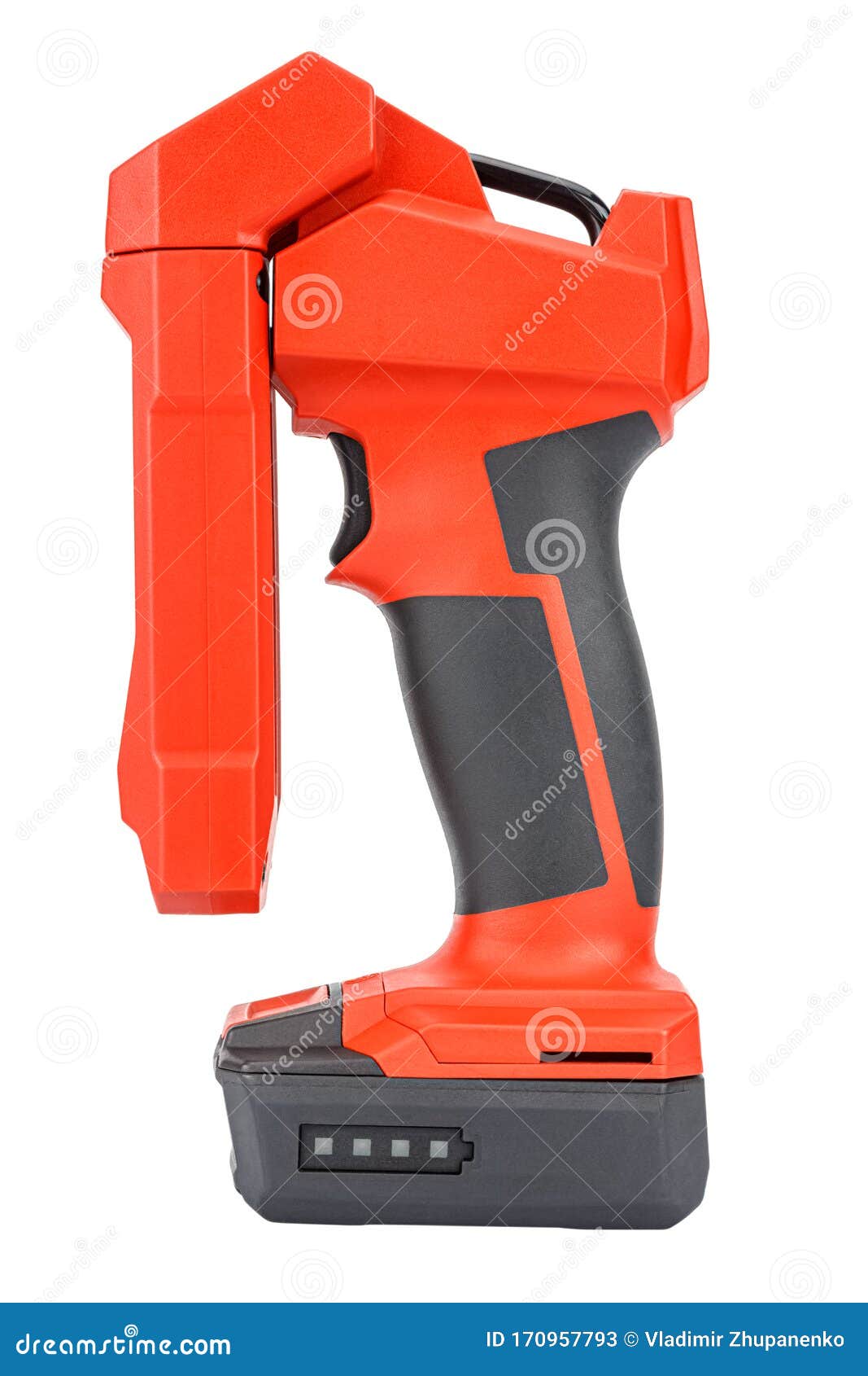 Side View of Cordless 12V LED Task Light with Flexible Head and ...