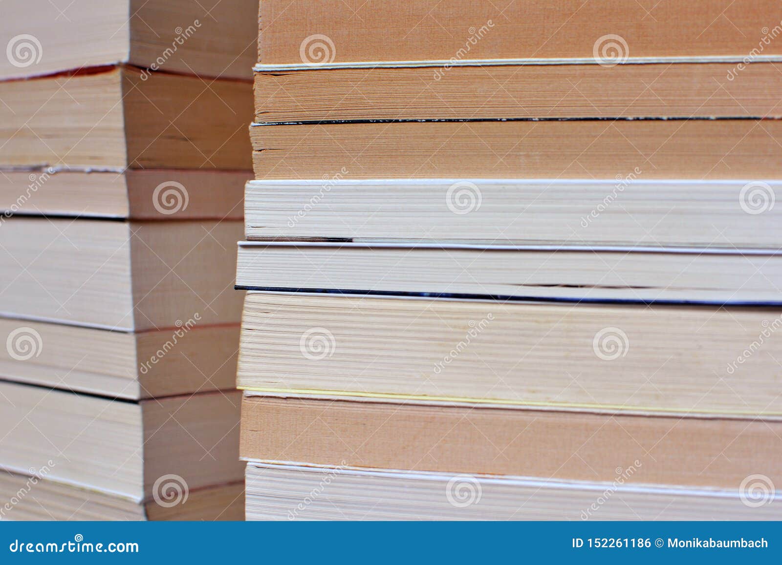 Side View of Corner of Multiple Old Stacked Books Stock Photo - Image ...